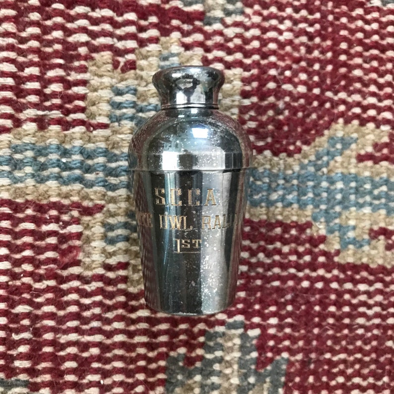 Antique Napier Cocktail Shaker Mini Car Club Trophy Cup Car Award ...
