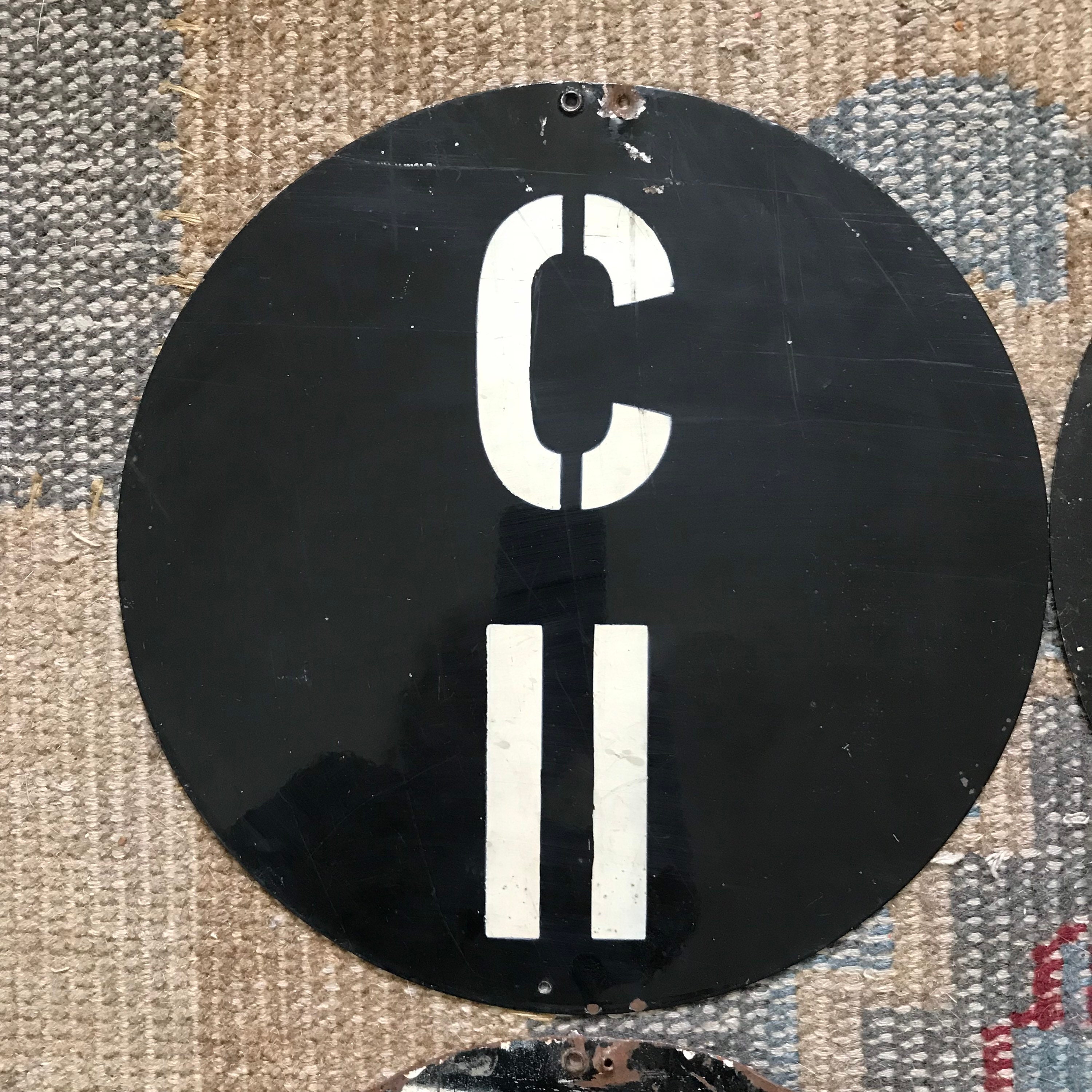 Antique Industrial Sign Factory Sign Number Distressed Metal Black Rust ...