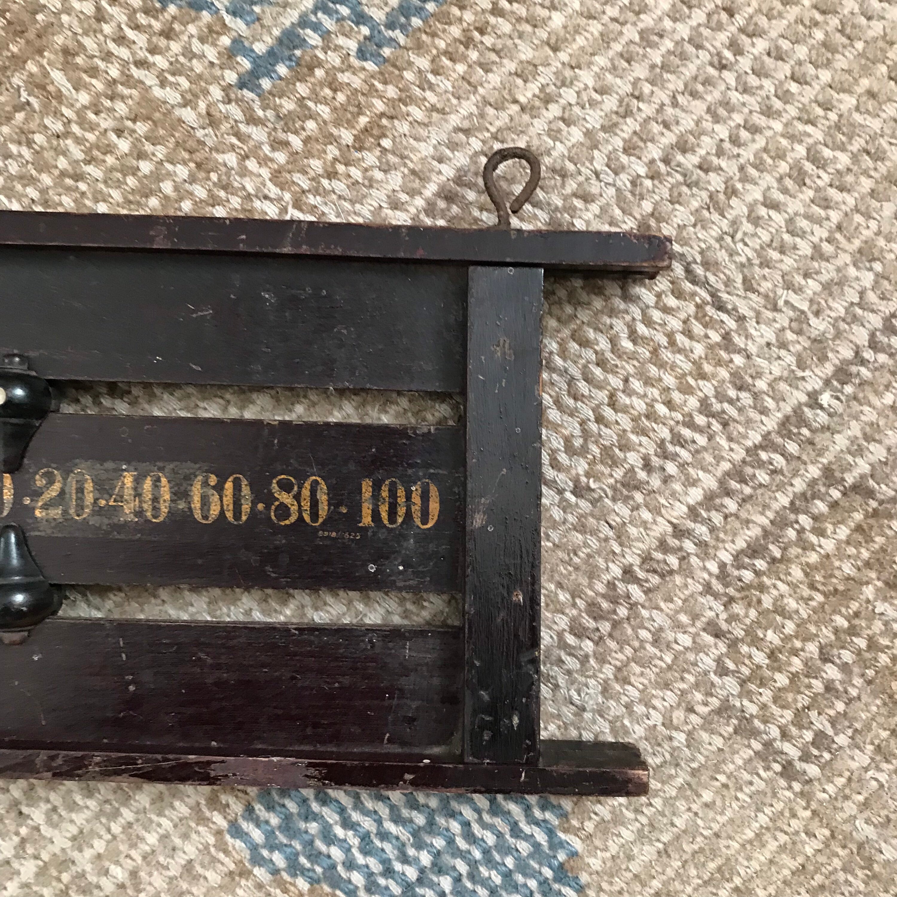 Antique English Billiards Counter Snooker Pool Game Counter Scorekeeper ...