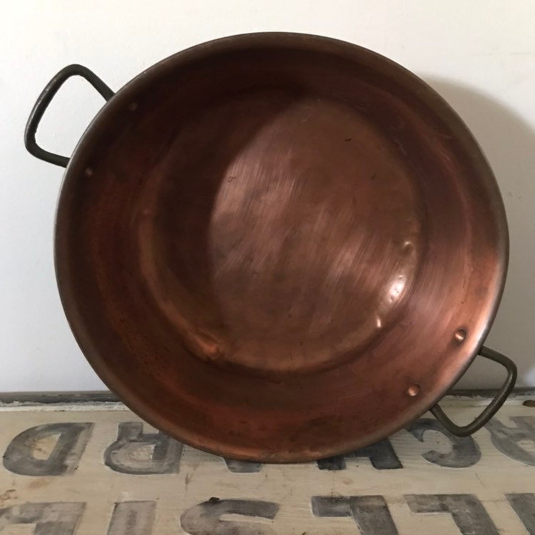 Antique French Copper Pot French Jelly Pot Preserve Pot Pan Huge Jam - Etsy