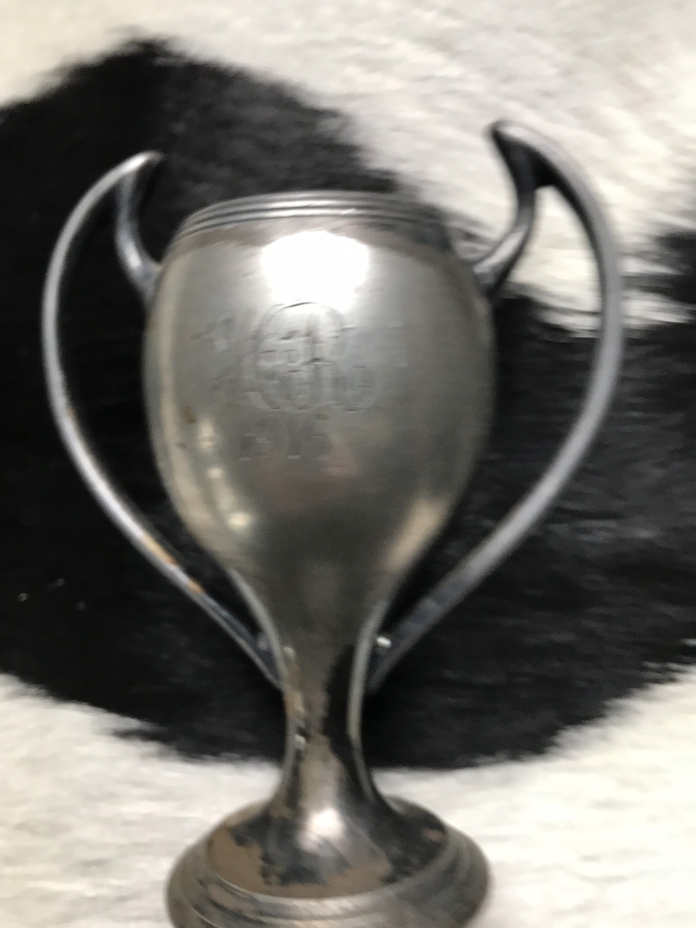 Antique Trophy Cup Silver 1916 H to R Athletic Club Sports Team Loving ...