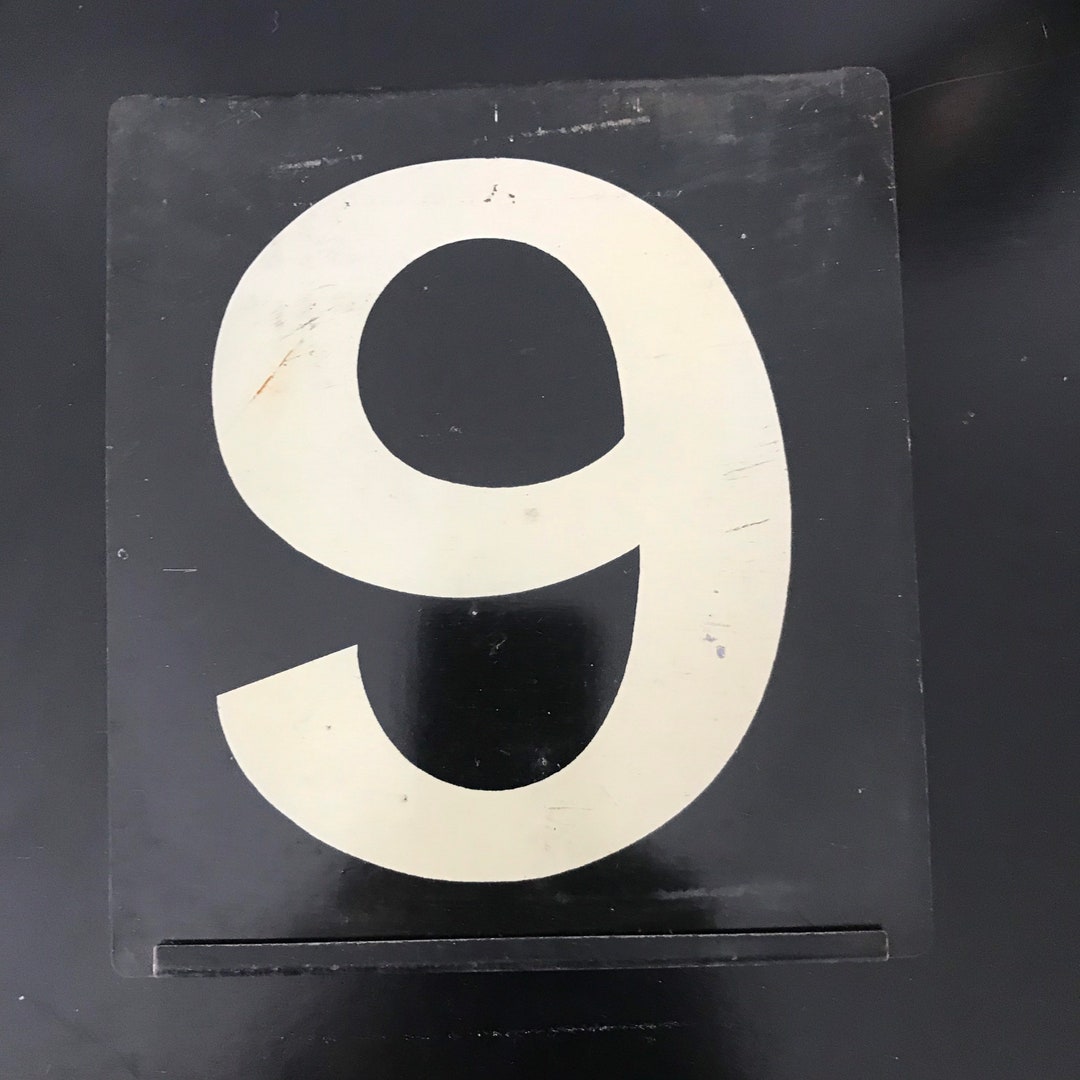 Antique Gas Station Sign Number 9 Boston Moore and Kling Petroleum ...