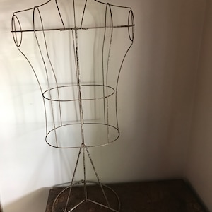 Antique French Wire Mannequin Mid Century Menswear Torso Haberdashery ...