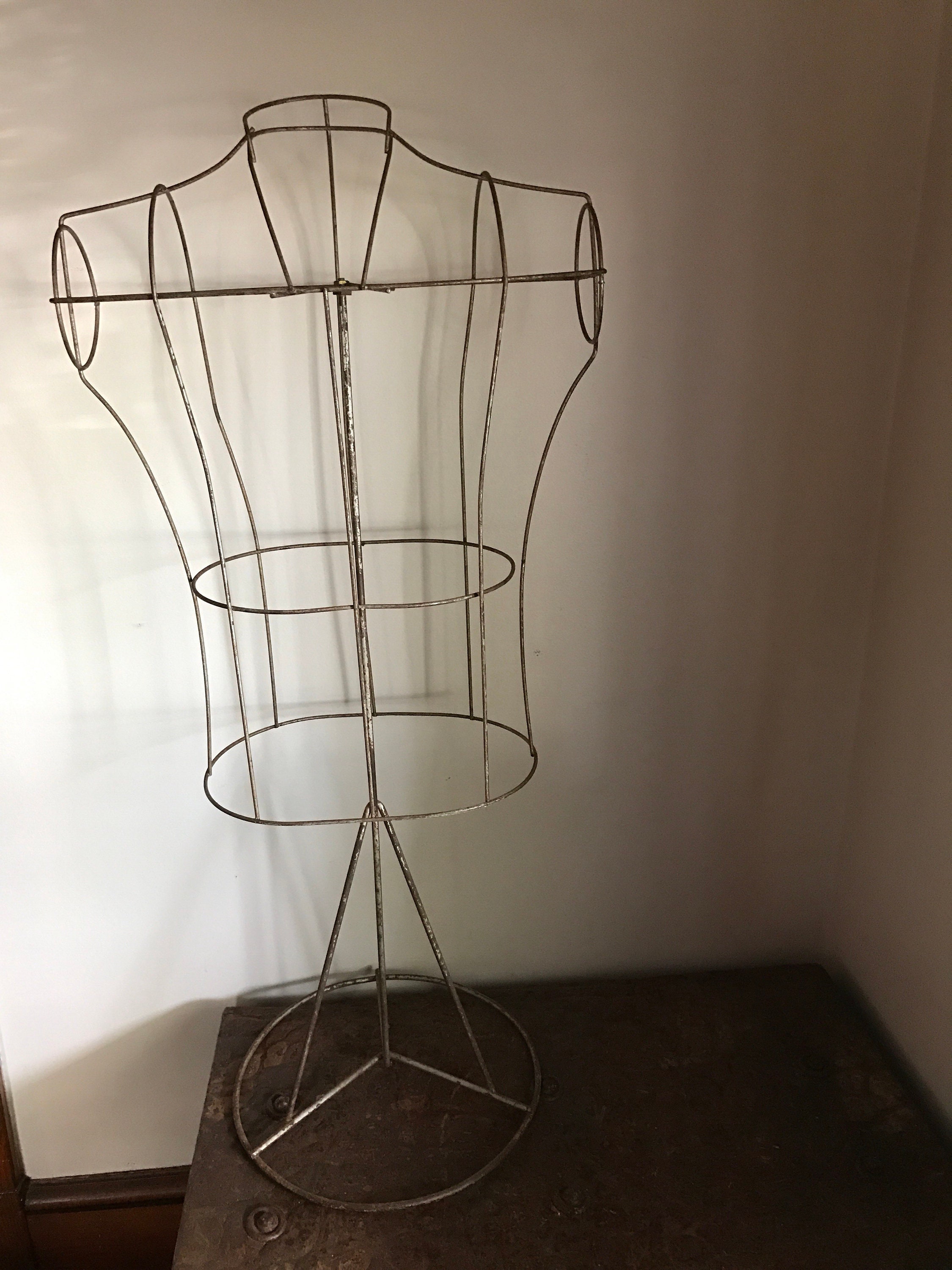 Antique French Wire Mannequin Mid Century Menswear Torso Haberdashery ...