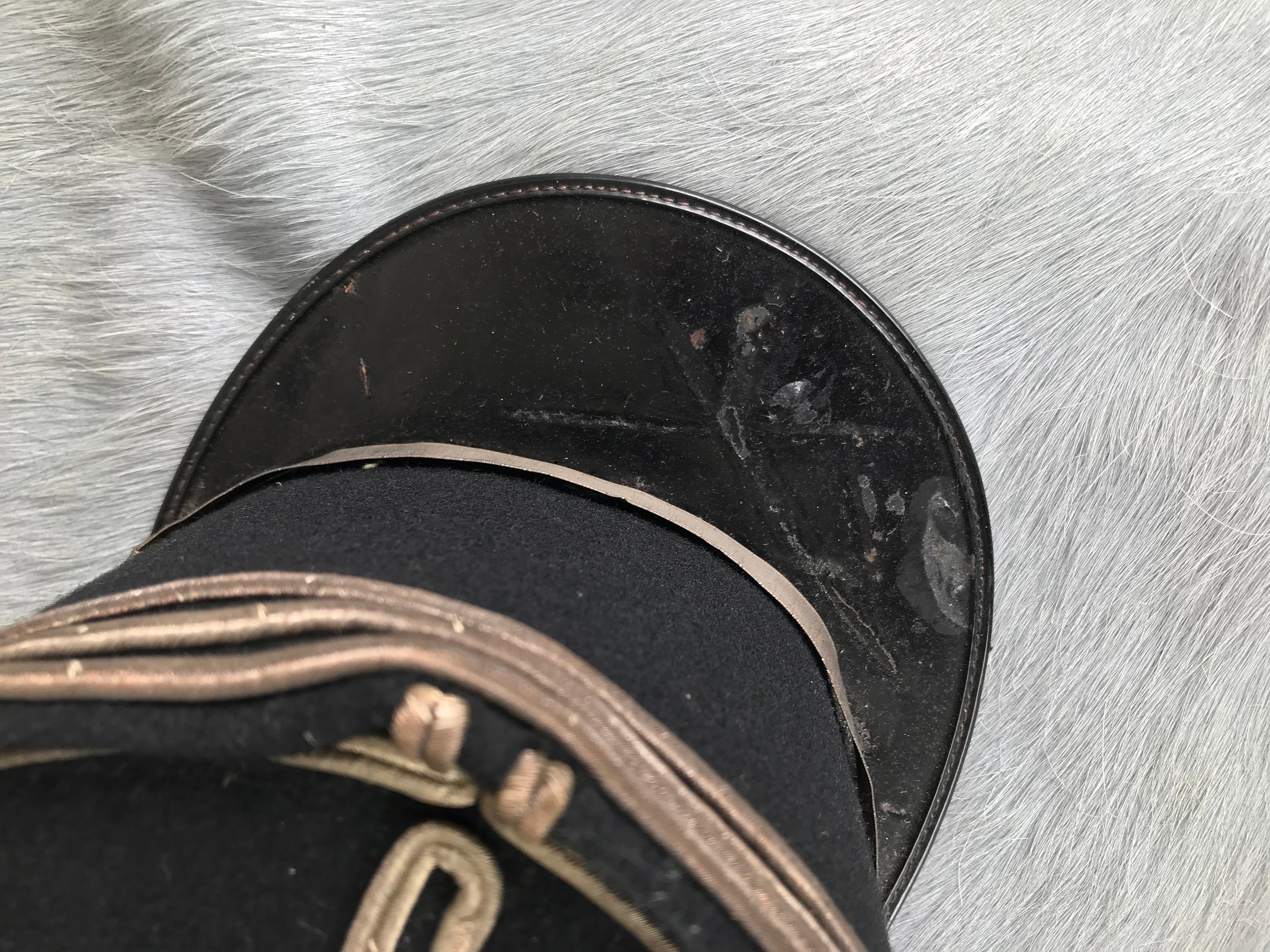 Antique French Army Cap Hat Dress Military Clothing Uniform Militaria ...