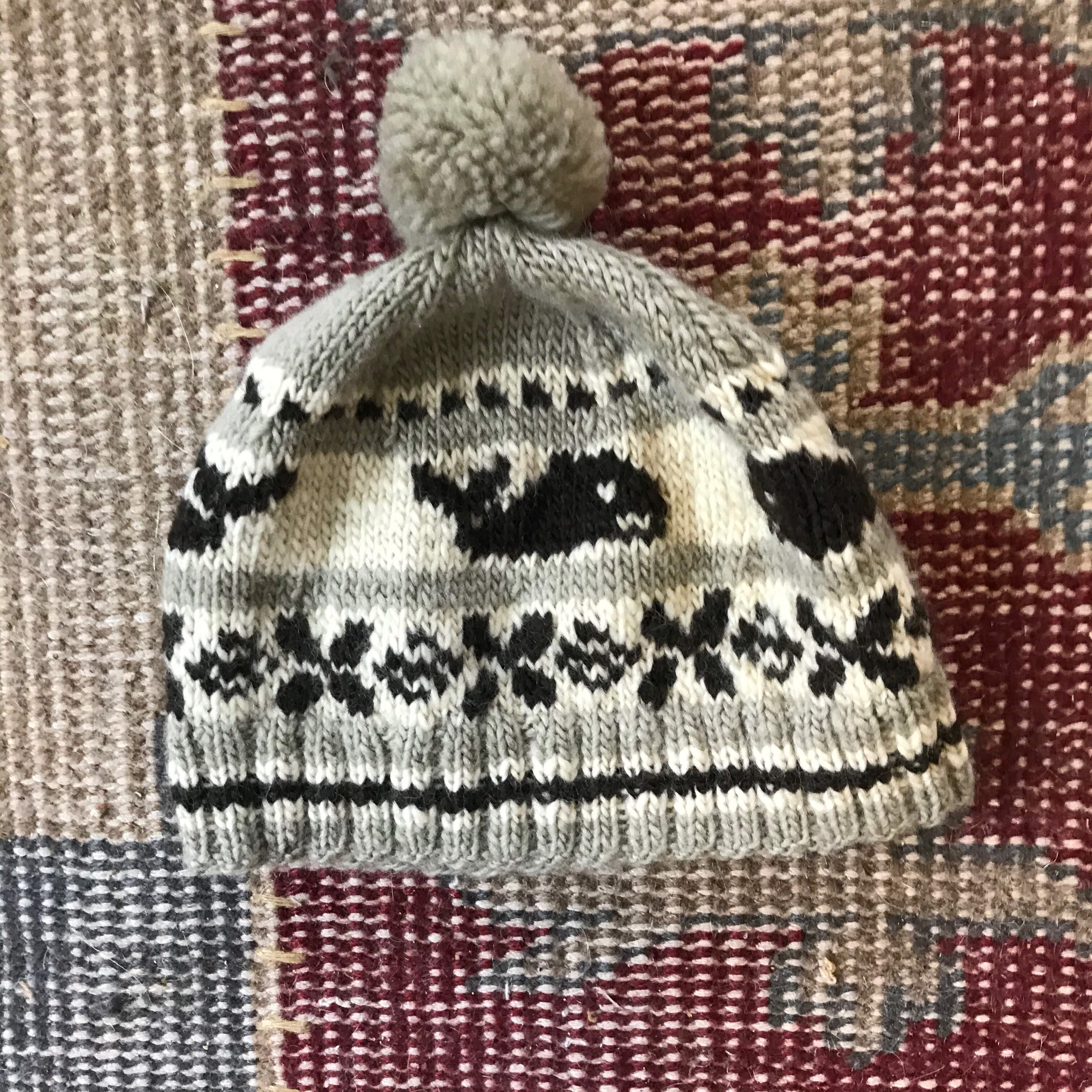 Ralph Lauren Whale Hand Knit Hat Cowhican Salish Native American Winter ...