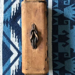 Antique Nautical Box Industrial Wood Sailor Knot Box Tool Box Primitive ...