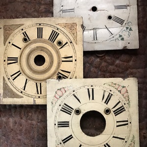 Antique Wood Clock Face Clock Face Vintage Clock Industrial ...