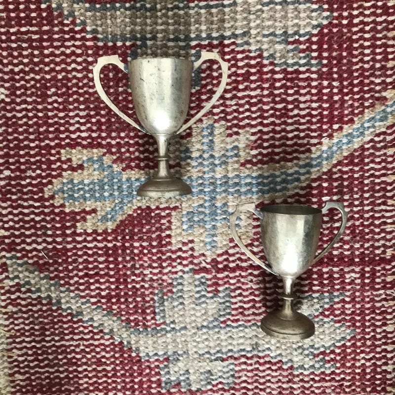 Antique Silver Loving Trophy - Etsy