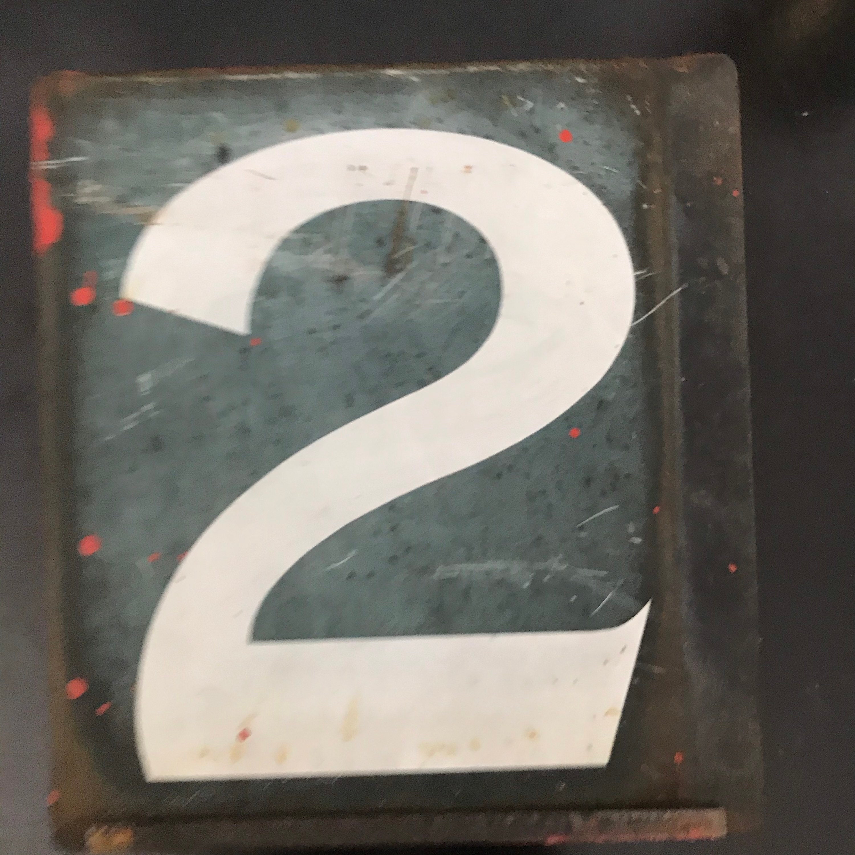 Antique Gas Station Sign Number 2 Boston Moore and Kling - Etsy