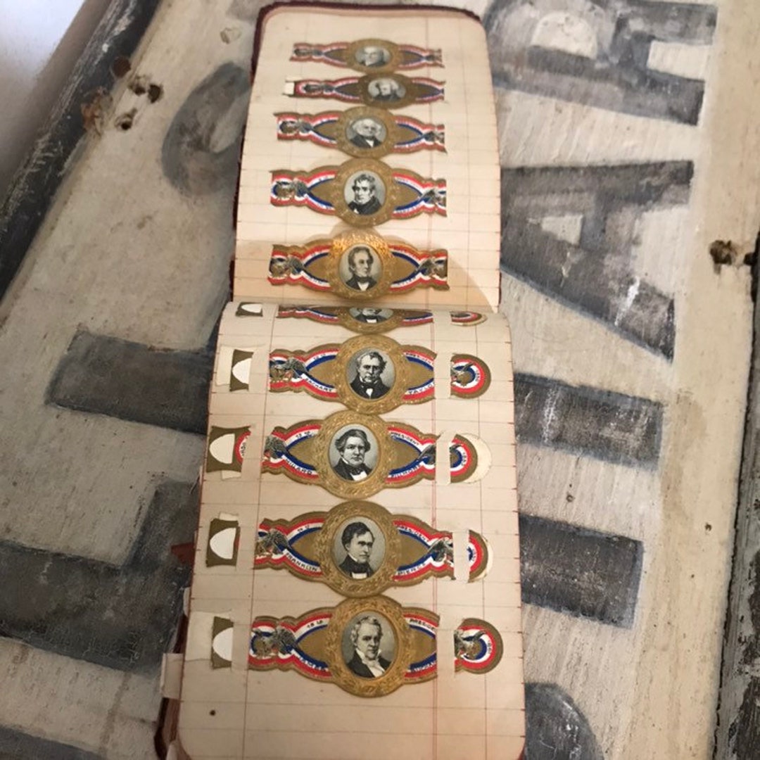 Vintage Presidents Cigar Bands Collection Antique Cigar Bands Book ...