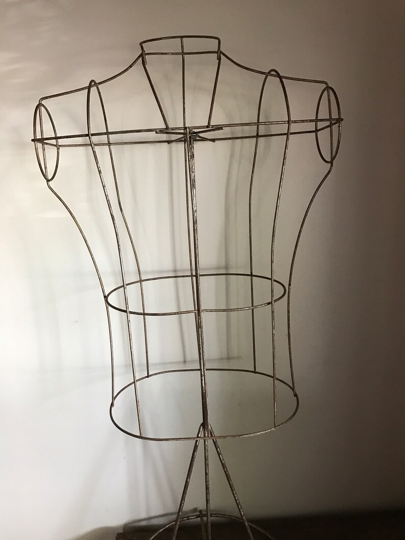 Antique French Wire Mannequin Mid Century Menswear Torso Haberdashery ...