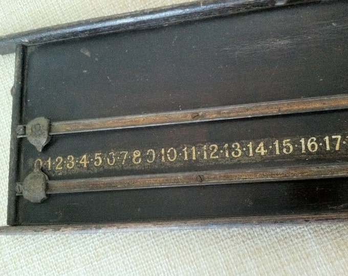 ANTIQUE BILLIARDS COUNTER Vintage Victorian 19th Century Pool Score ...