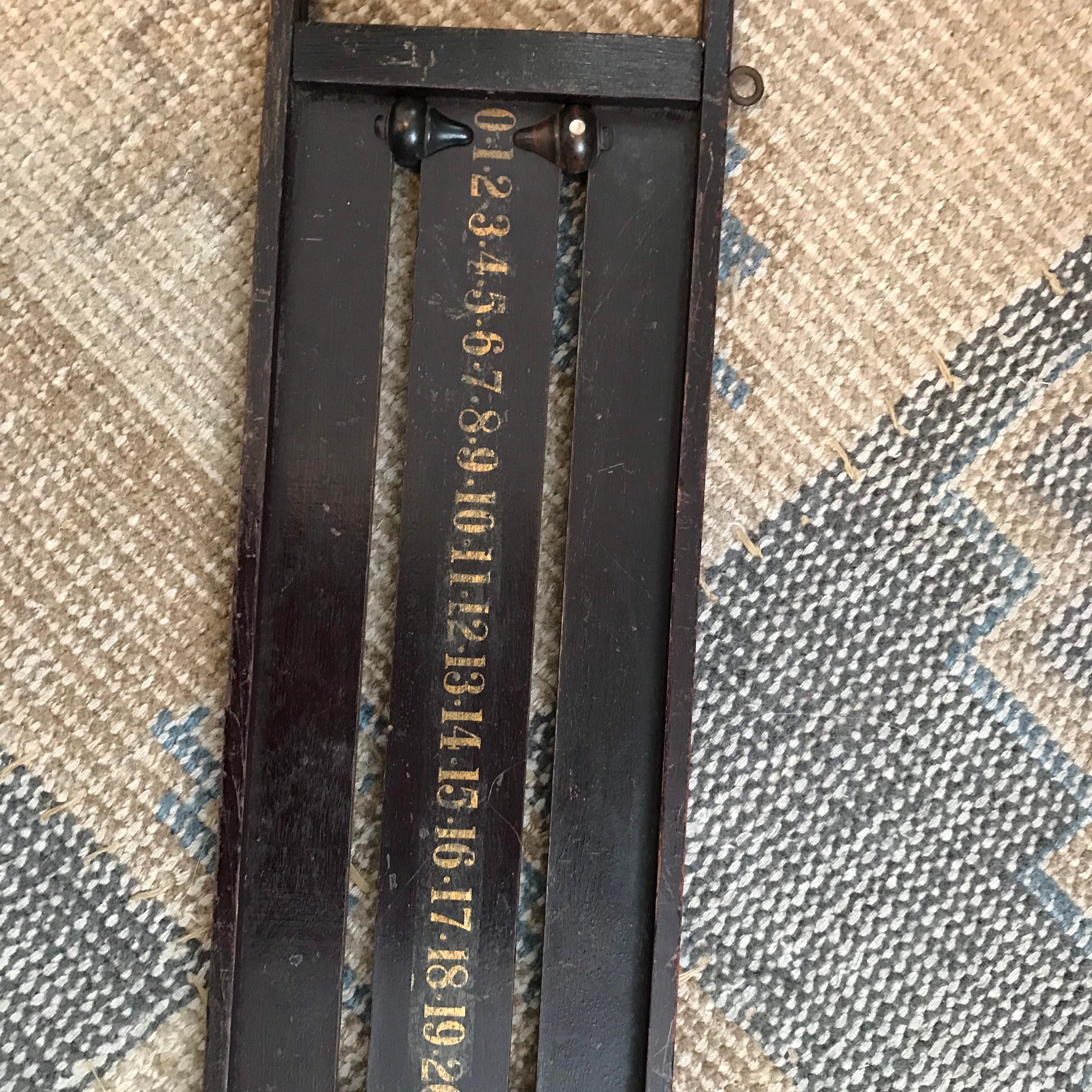 Antique English Billiards Counter Snooker Pool Game Counter Scorekeeper ...
