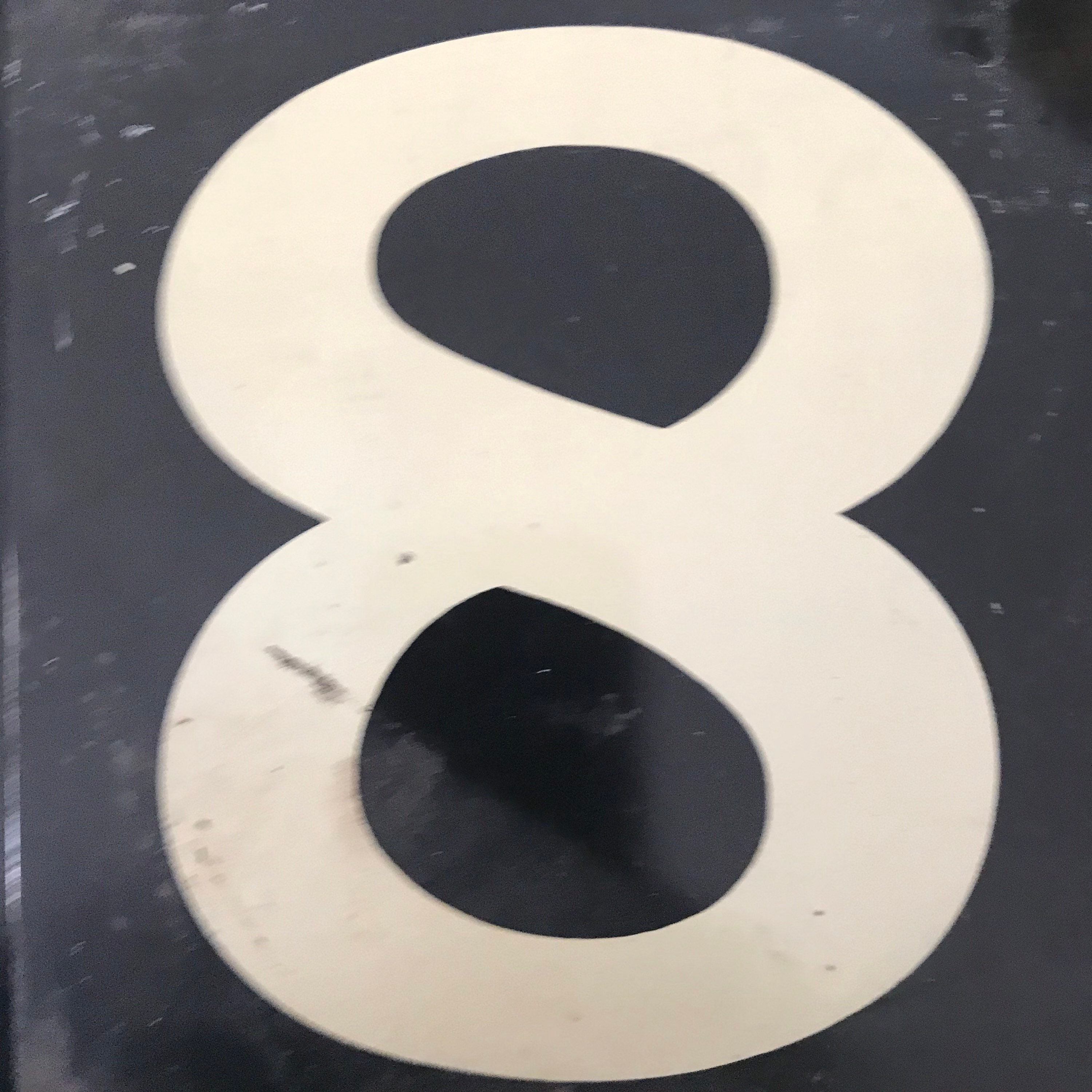 Antique Gas Station Sign Number 8 Boston Moore and Kling Petroleum ...