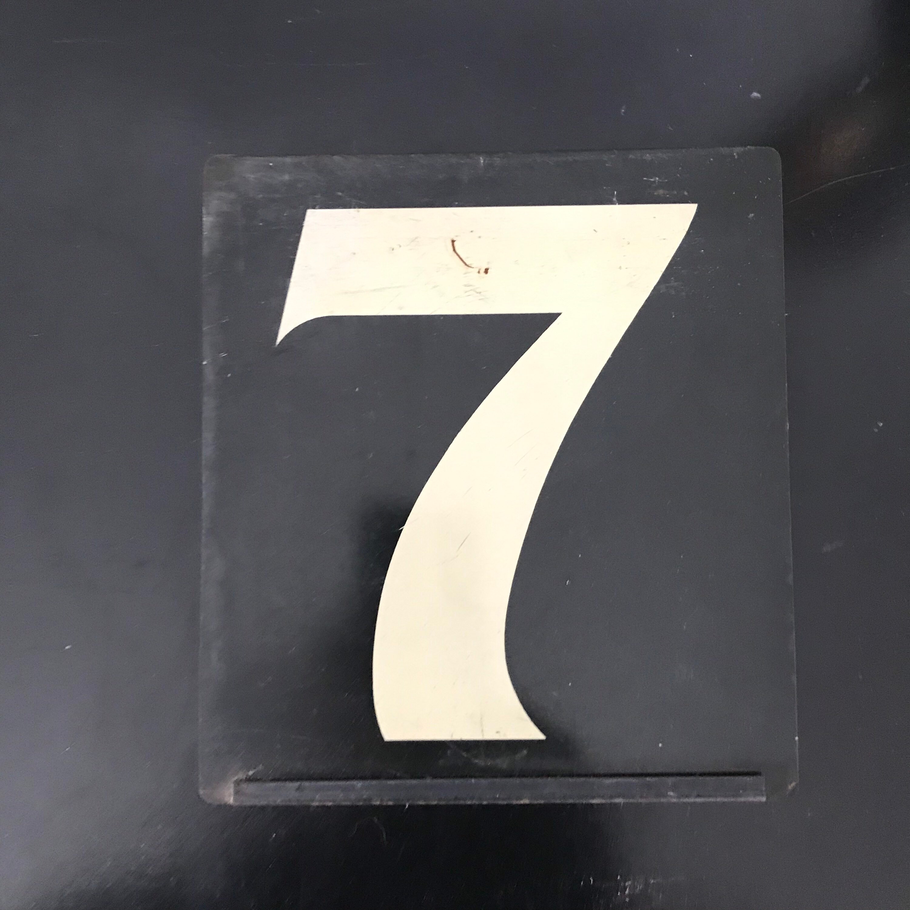 Antique Gas Station Sign Number 7 Boston Moore and Kling Petroleum ...