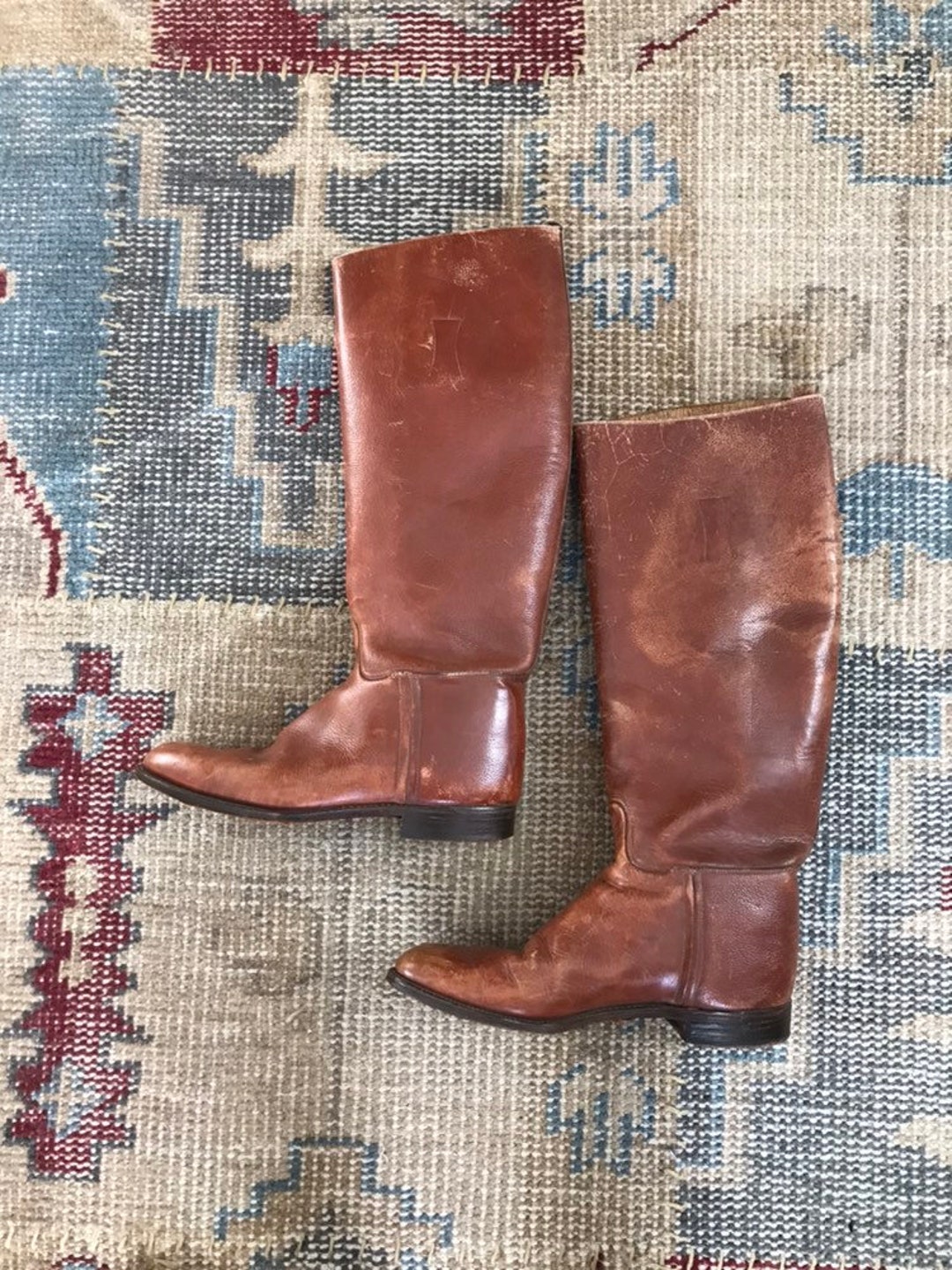 Vintage English Riding Boots Equestrian Leather Brown Womens Boots - Etsy