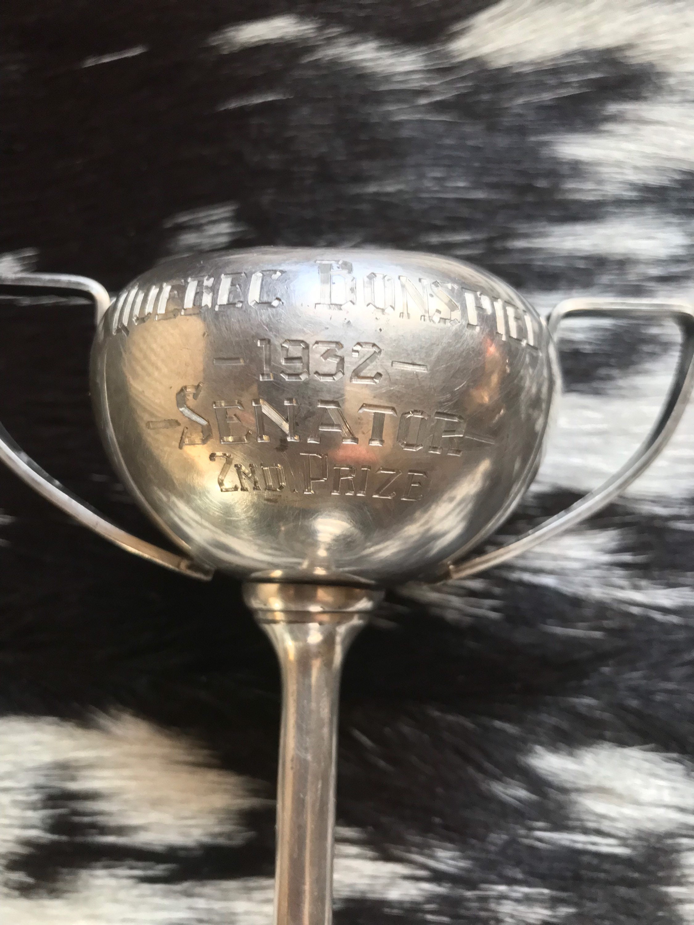 Antique Curling Trophy Quebec Bonspiel Cup Winter Carnival Club Silver ...