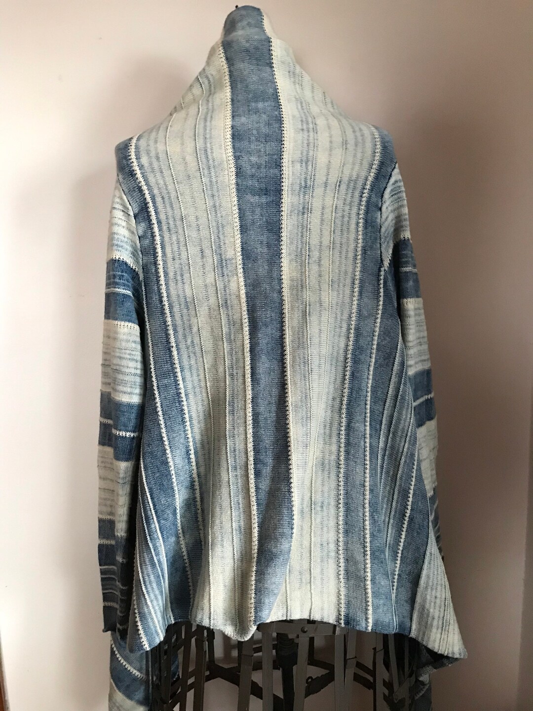 Ralph Lauren Hand Knit Cardigan Indian Blanket Sweater Coat Ombre ...