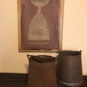 Antique Maple Syrup Buckets Industrial Metal Buckets Planter Garden ...