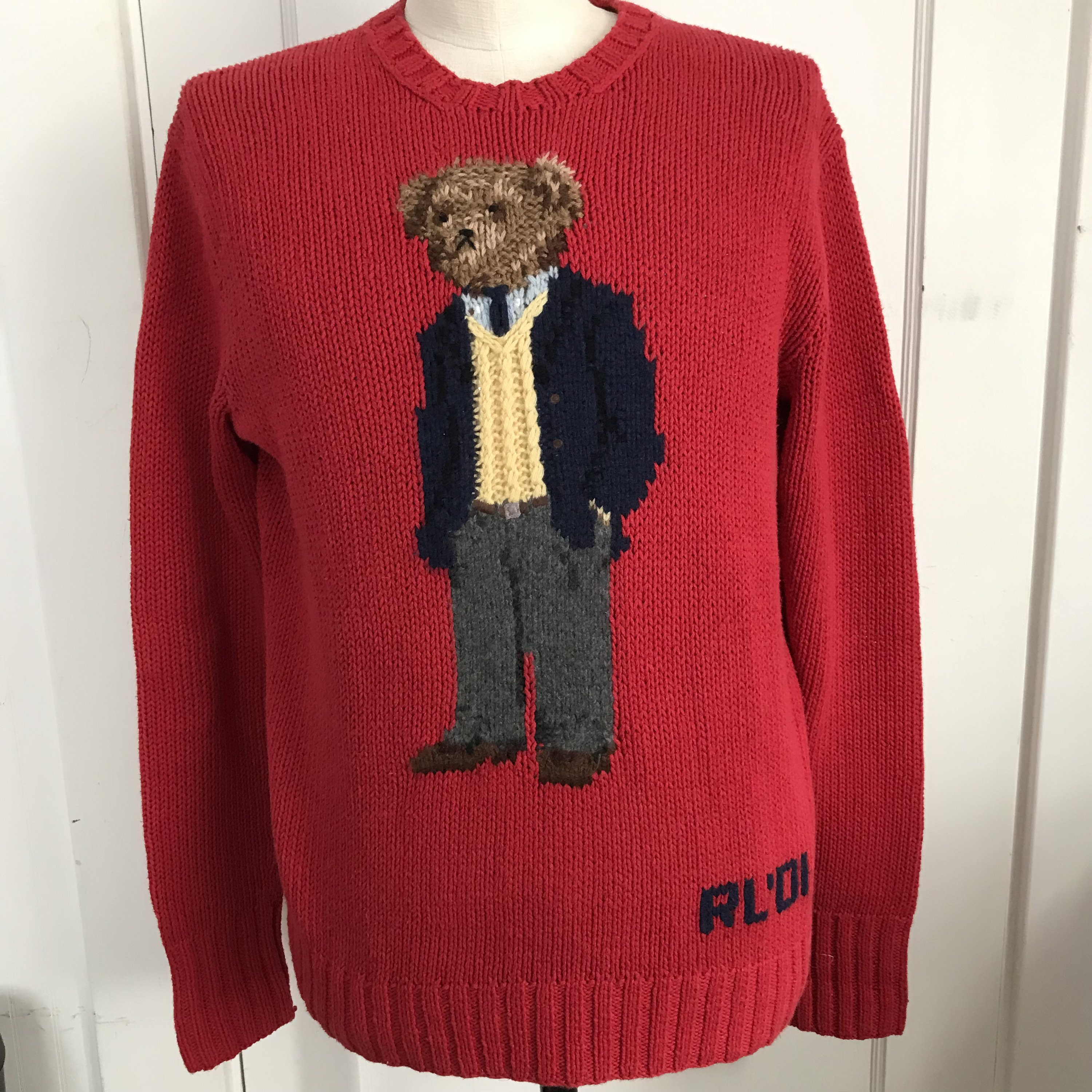 Ralph Lauren Polo Bear Sweater Preppy Bear Ralph Lauren Bear Collector ...