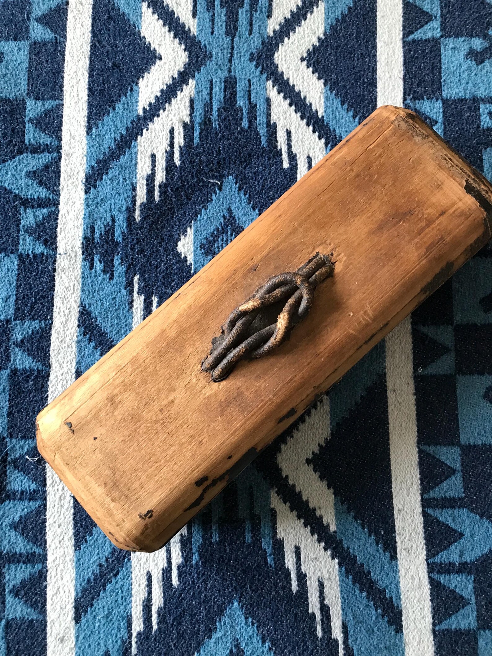 Antique Nautical Box Industrial Wood Sailor Knot Box Tool Box Primitive ...