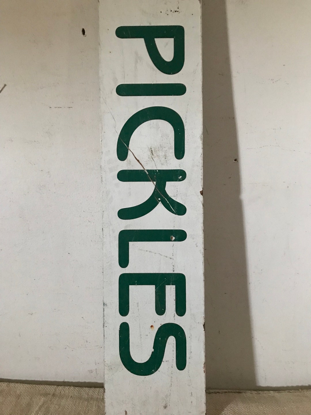 Antique Jams Sign Pickles Sign Painted Sign Green Wood Fragment ...