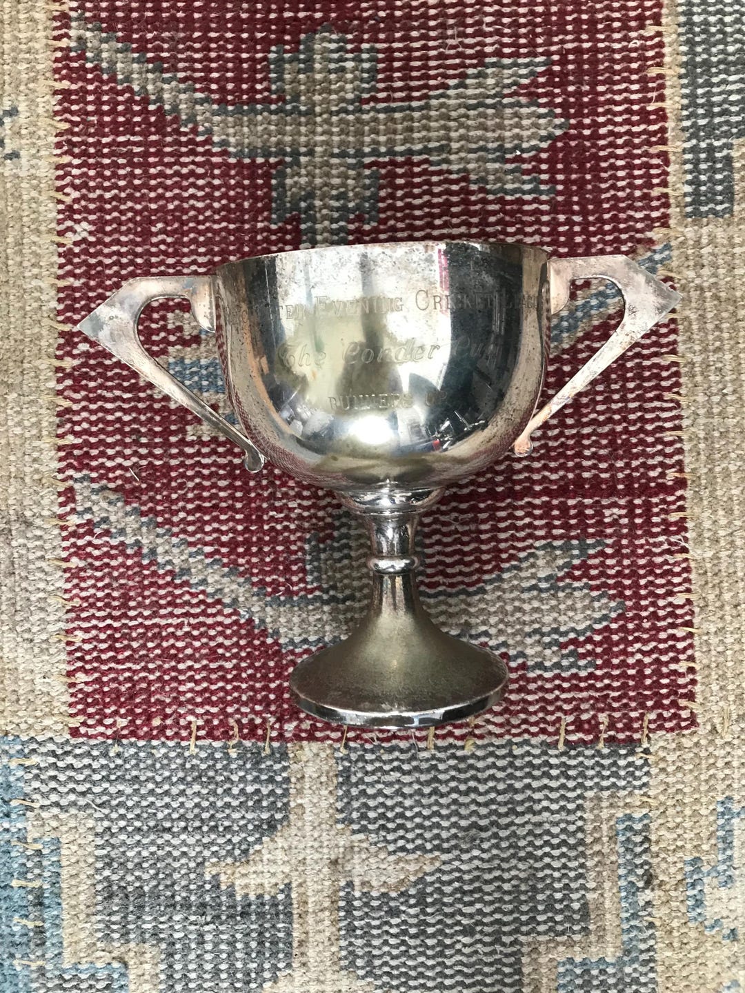 Antique English Cricket Trophy Cup Winchester Silver Loving Cup Award ...