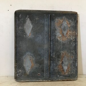 Antique Industrial Zinc Tray Metal Tray Rust Bin Storage Garden Tray ...