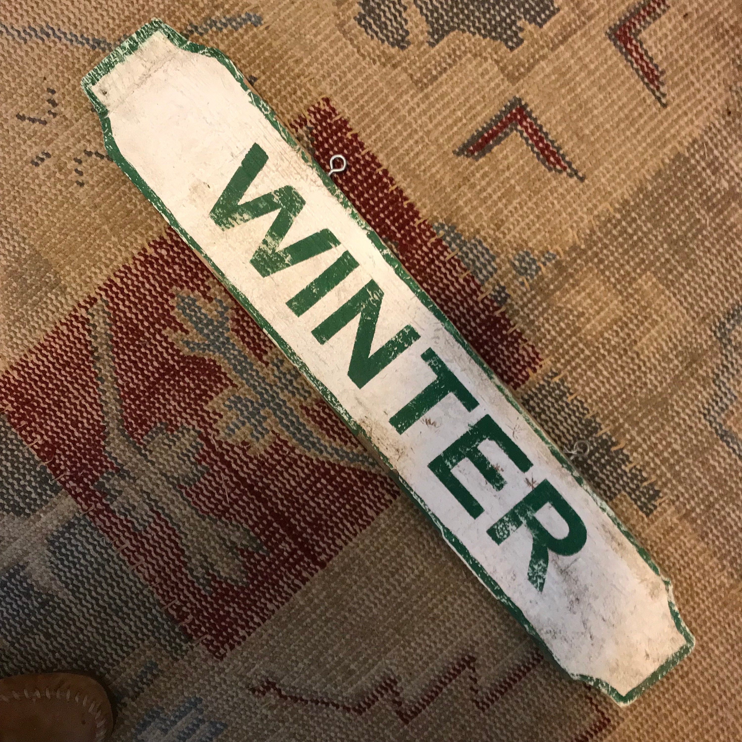 Antique Winter Sign Wood Ski House Camp Sign Painted - Etsy