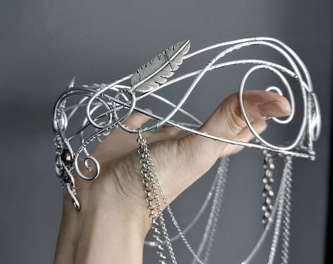 Elf Tiara / Elf Headpiece /crown Elven/ Tiara Elven/ Crown Circlet ...