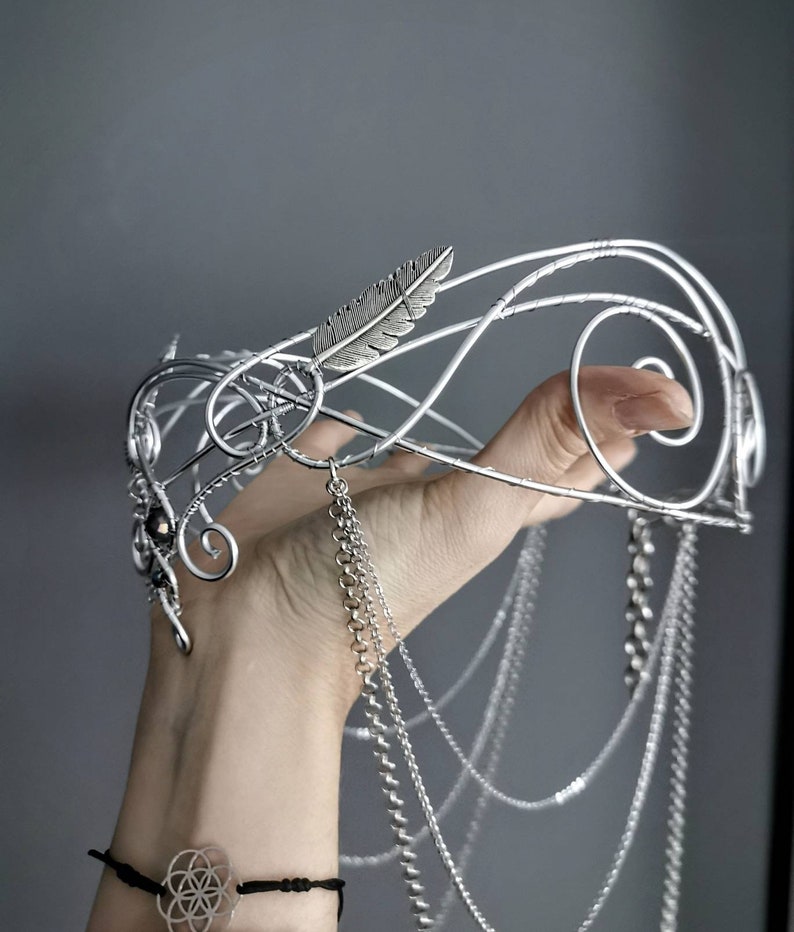 Elf Tiara / Elf Headpiece /crown Elven/ Tiara Elven/ Crown Circlet ...