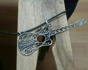 Guitar Pendant - Etsy