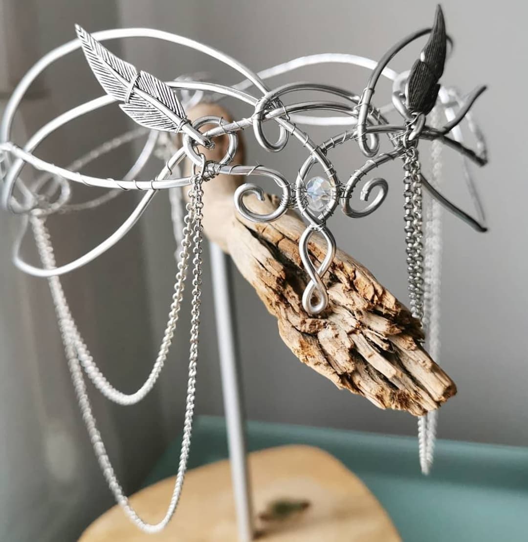 Elf Tiara / Elf Headpiece /crown Elven/ Tiara Elven/ Crown Circlet ...