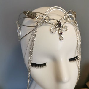 Elf Tiara / Elf Headpiece /crown Elven/ Tiara Elven/ Crown Circlet ...