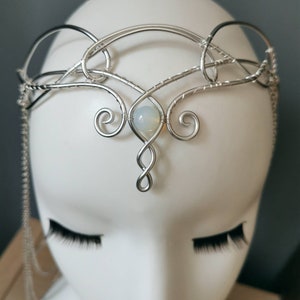 Elf Tiara / Elf Headpiece /crown Elven/ Tiara Elven/ Crown Circlet ...