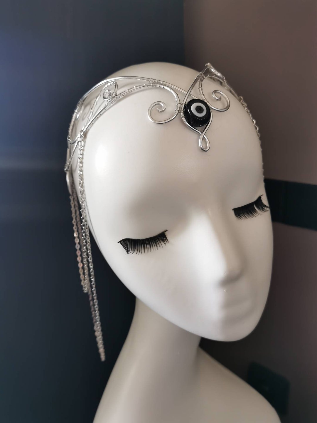 Sauron Eye Tiara / Dark Elf Headpiece /crown Elven/ Tiara Elven/ Crown ...