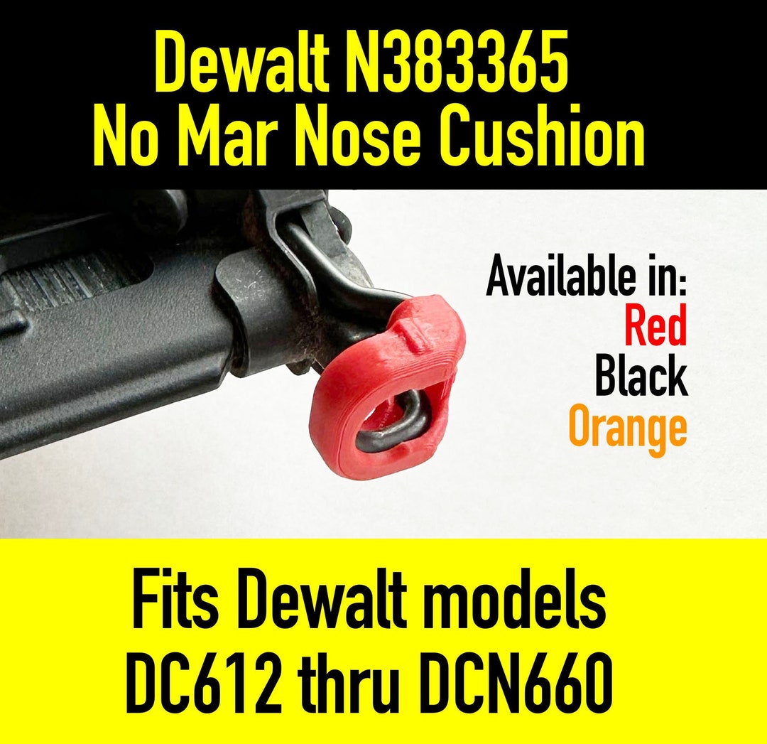 Dewalt N383365 Nose Cushion - Fits Dewalt Nailers DC612, DC618, DC619 ...