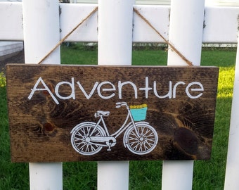 Adventure Sign Let's Go on an Adventure Sign Wooden | Etsy