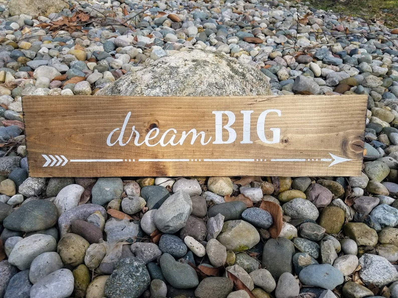 Dream Big Sign Wooden Signs Dream Big With Arrow Sign Arrow - Etsy