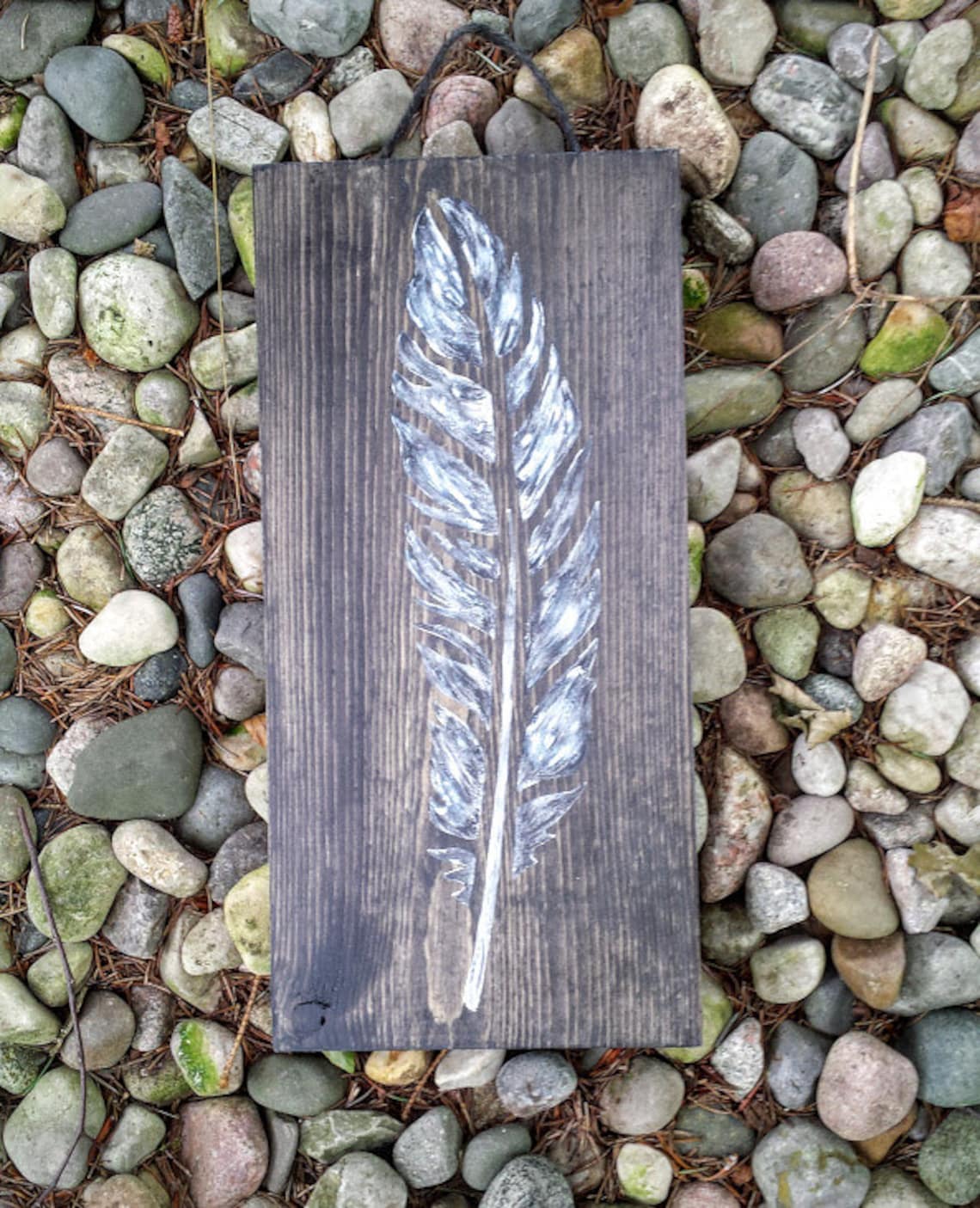 Feather Sign, Boho Decor, Boho Feather Sign, Feather Wall Art, Tribal ...