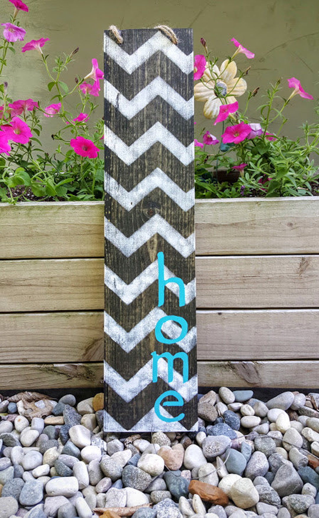 Chevron Home Wooden Sign, Wooden Signs, Hanging Wooden Sign, Home Sign ...