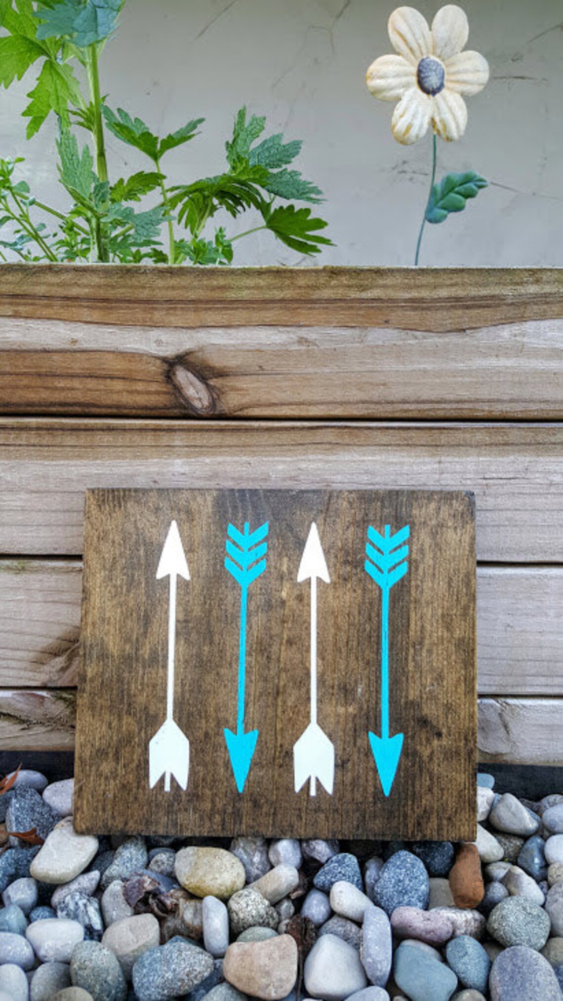 Arrows Sign, Wooden Signs, White and Teal Arrows, Wooden Arrow Sign ...