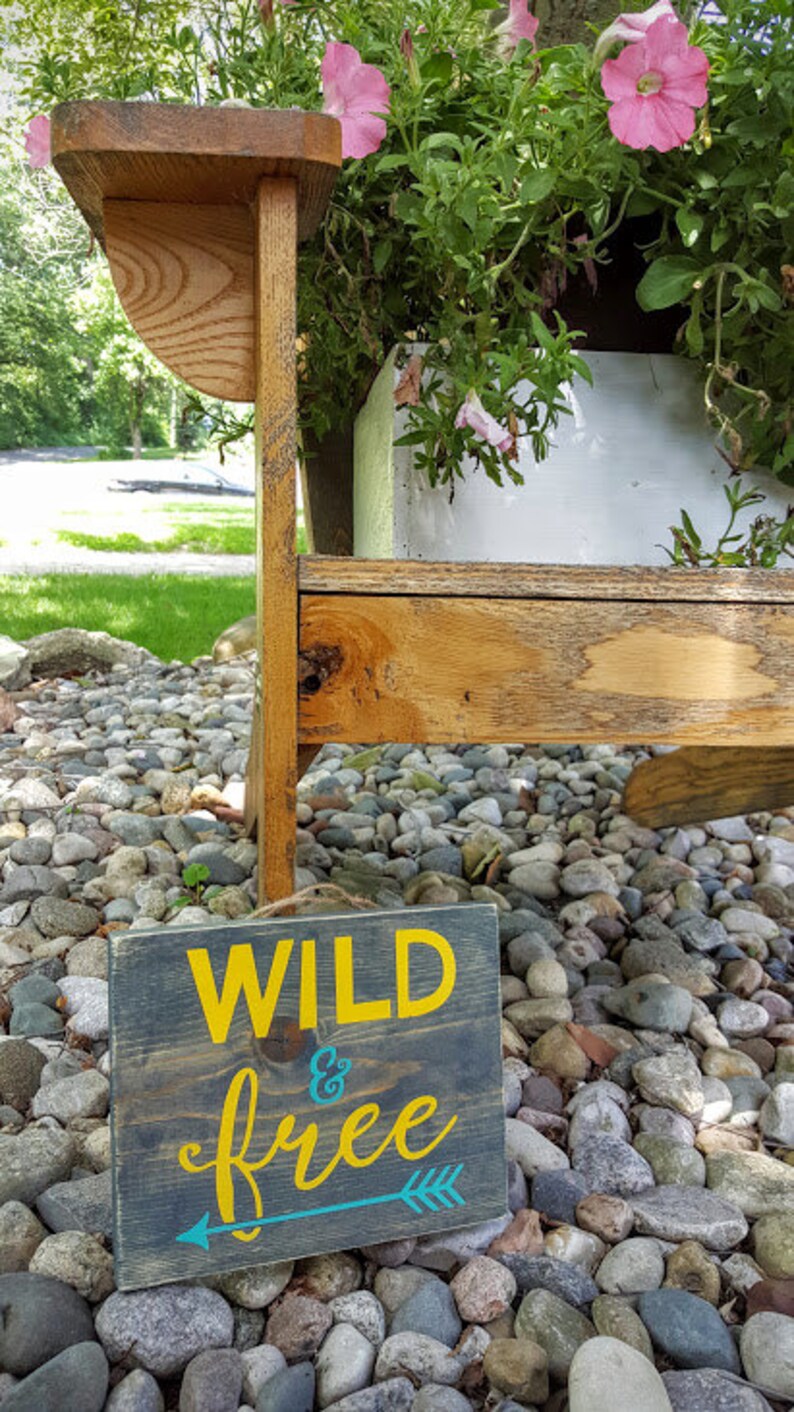 Wild and Free Sign Arrow Sign Wooden Signs Trendy Signs - Etsy