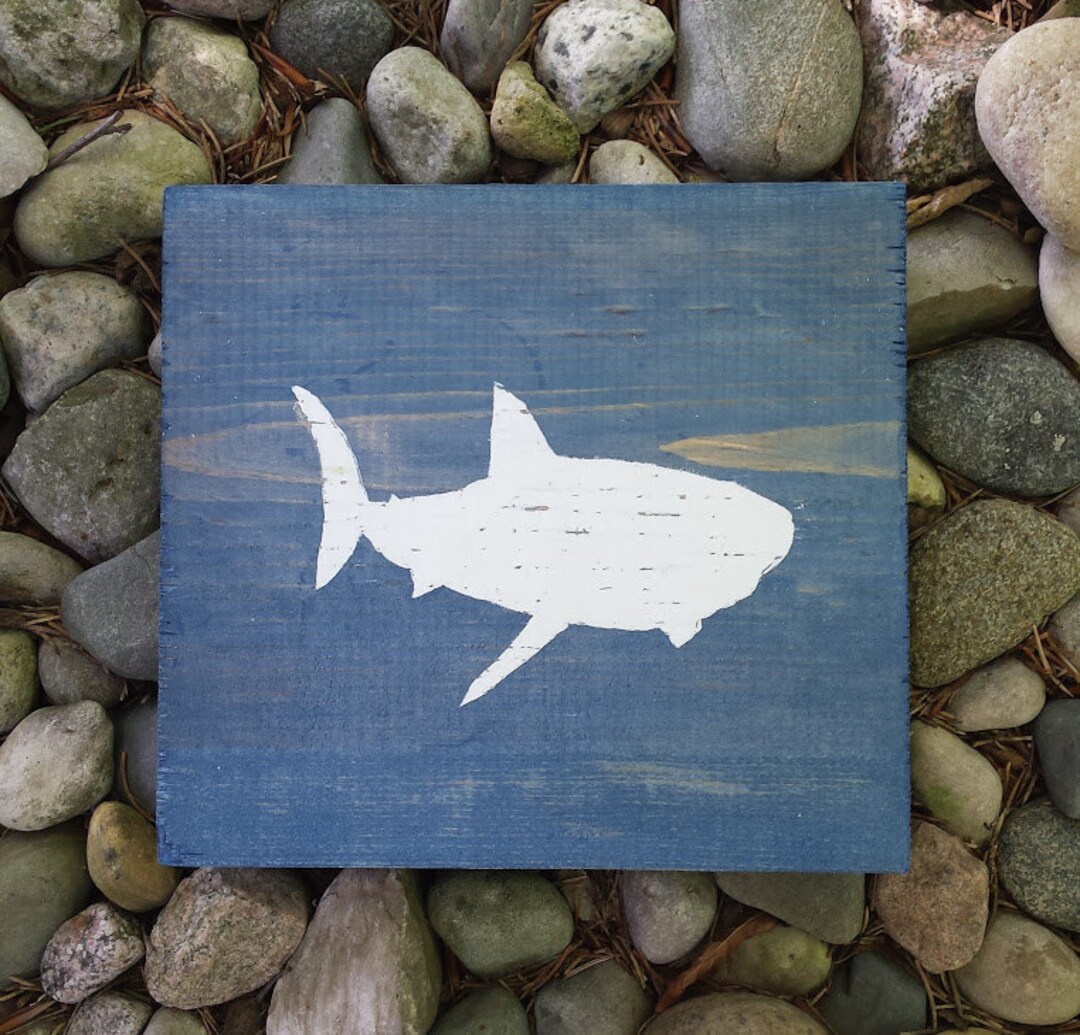 Shark Sign, Nautical Wooden Sign, Nursery Sign, Nursery Decor, Nautical ...