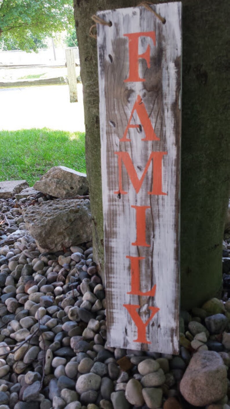 Family Wooden Sign, Wood Signs, Family, Hanging Wooden Sign, Family ...
