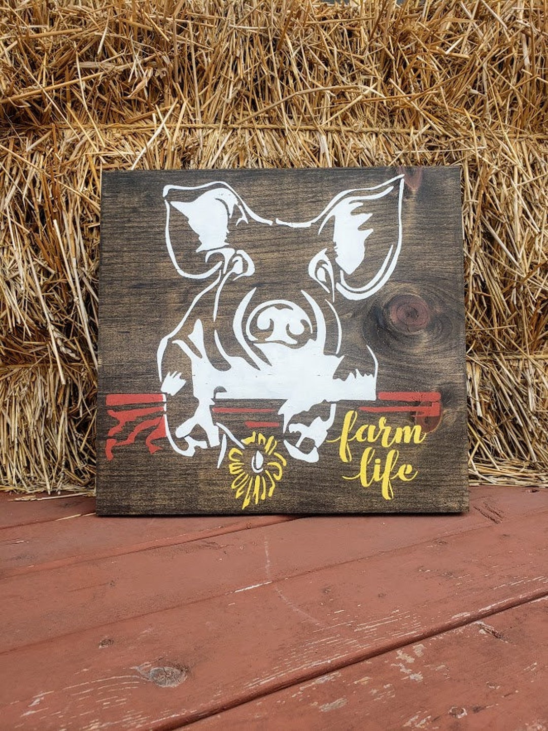 Farm Life Sign, Pig Sign, Farmhouse Signs, Wooden Signs, Country Signs ...