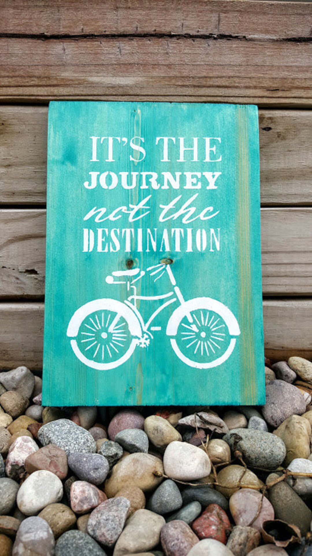 Journey Sign, Bike Sign, Wooden Sign, It's the Journey Not the ...