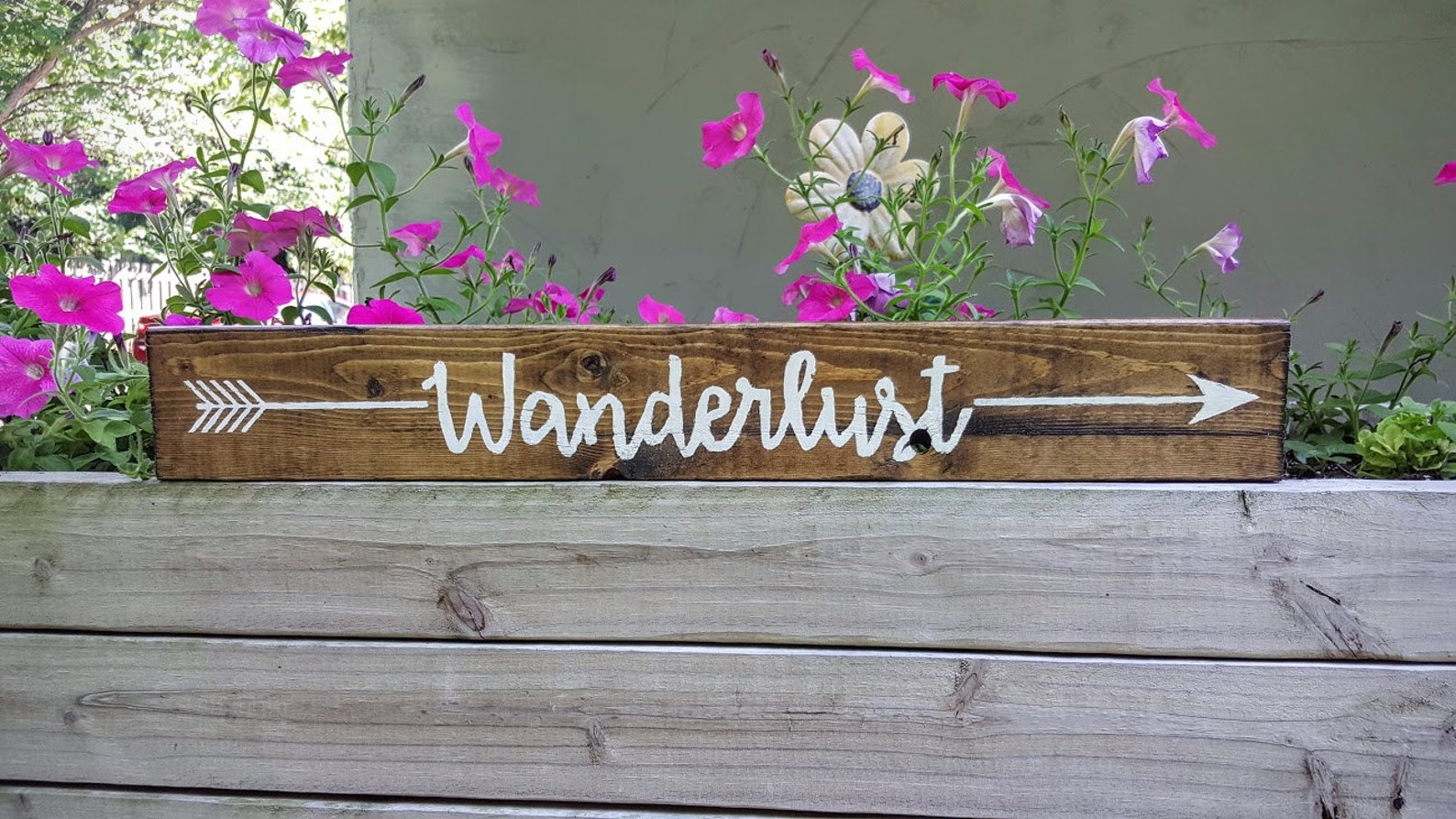 Wanderlust Sign Wanderlust With Arrow Wooden Signs - Etsy