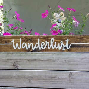 Wanderlust Sign, Wanderlust With Arrow, Wooden Signs, Wanderlust Wooden ...